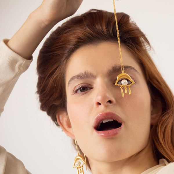 Dali Golden Eye Necklace - Getty Museum Store