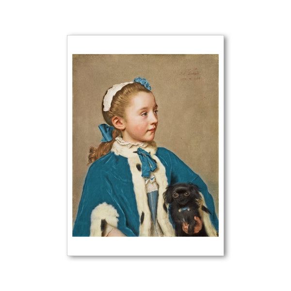 Liotard - Portrait of Maria Frederike at Age Seven - Postcard - Getty ...